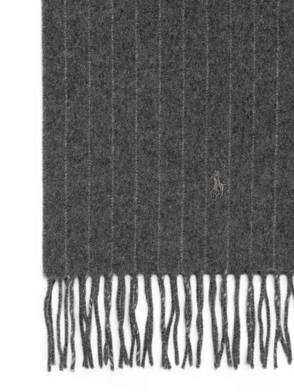 Polo Ralph Lauren Pinstripe-pattern Wool Scarf