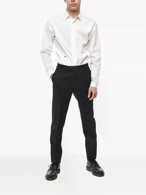 Corneliani Cc Collection Scalloped-hem Trousers