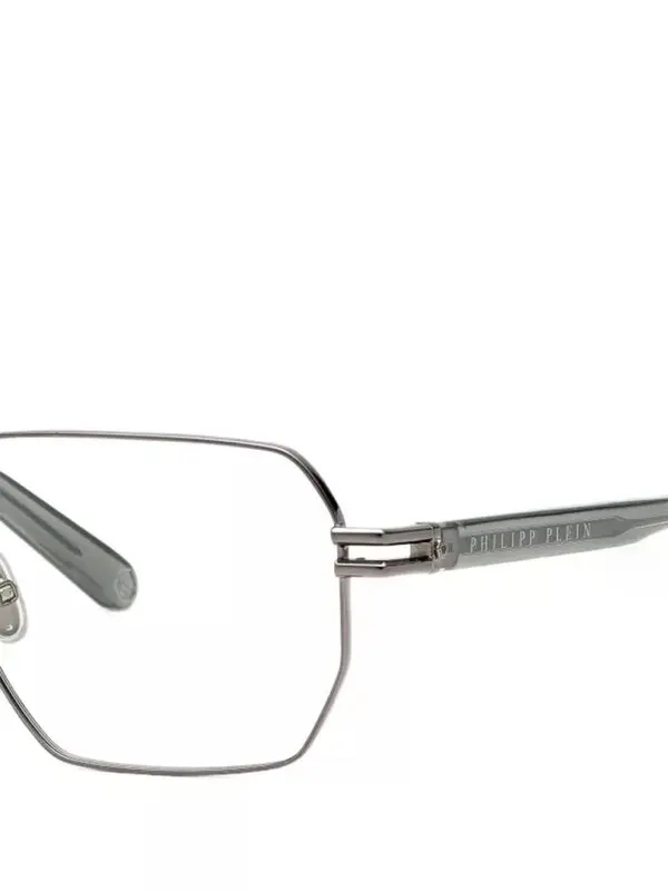 Philipp Plein Geometric Frame Eyeglasses - Grey