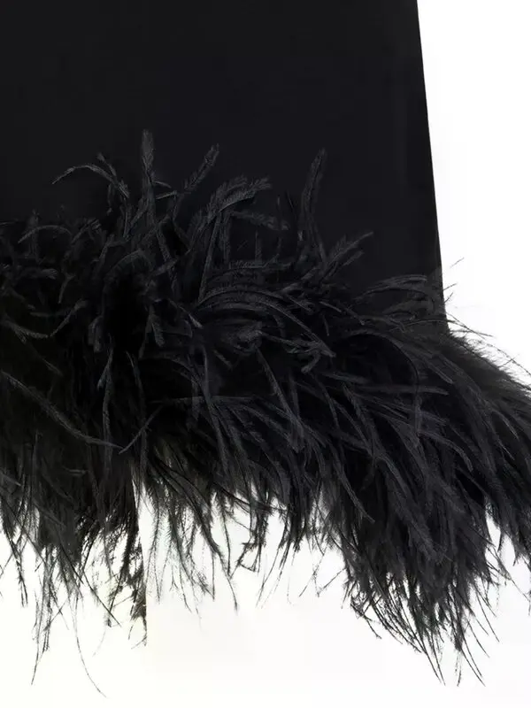 P.a.r.o.s.h Feather-trim Skirt