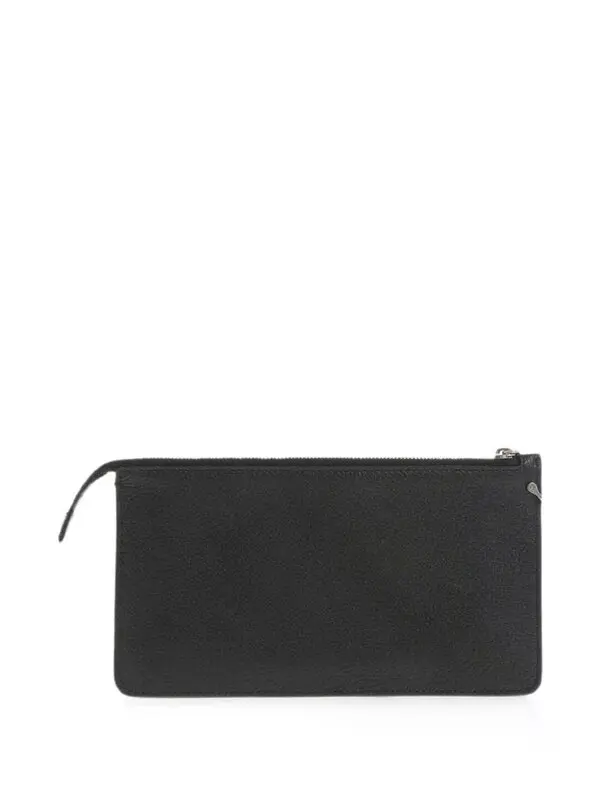 Il Bisonte Grainy Leather Cardholder - Black