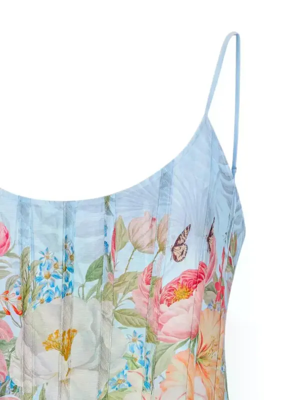 Retrofete Moxie Floral-print Corset Top