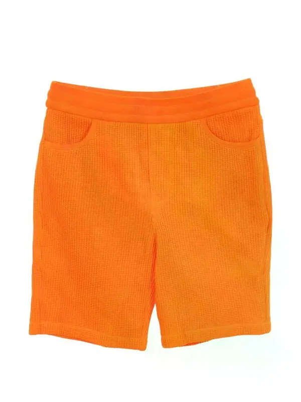 LOUIS VUITTON Damier Check Waffle Knit Shorts - Orange
