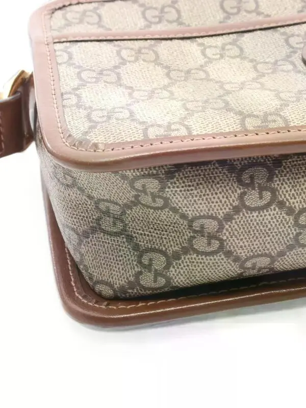 Gucci 2010s Interlocking G Gg Supreme Shoulder Bag