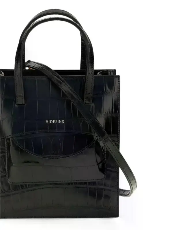 HIDESINS Pocket Croc-effect Tote Bag