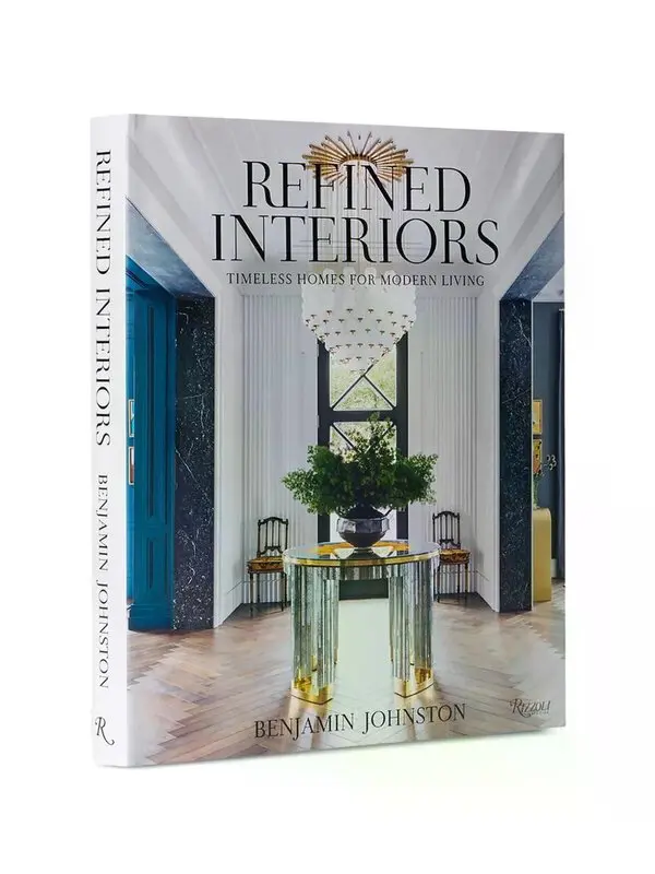 RIZZOLI Gilt-edged Refined Interiors Book - White
