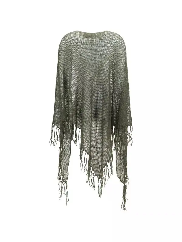 MIRROR IN THE SKY Nimbus Fringed Scarf - Green