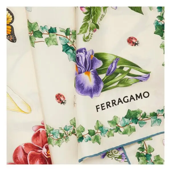 FERRAGAMO Eden Shoes Silk Foulard - Multicolor