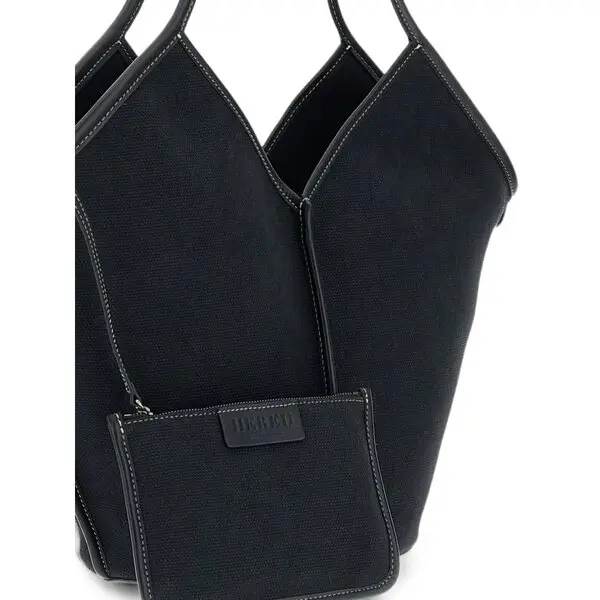 Hereu Tote Bag With Leather Trim