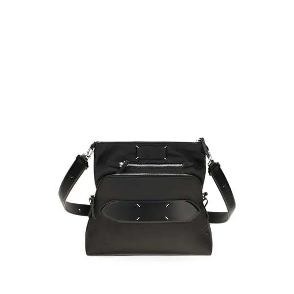 MAISON MARGIELA Leather Shoulder Bag - Black