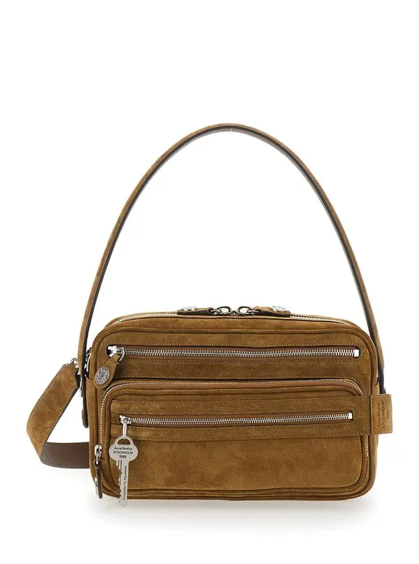 Acne Studios Suede Crossbody Bag - Multicolor