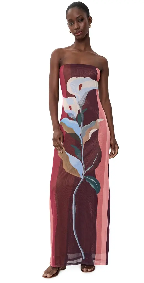 DRESS TO Brisa Strapless Maxi Dress