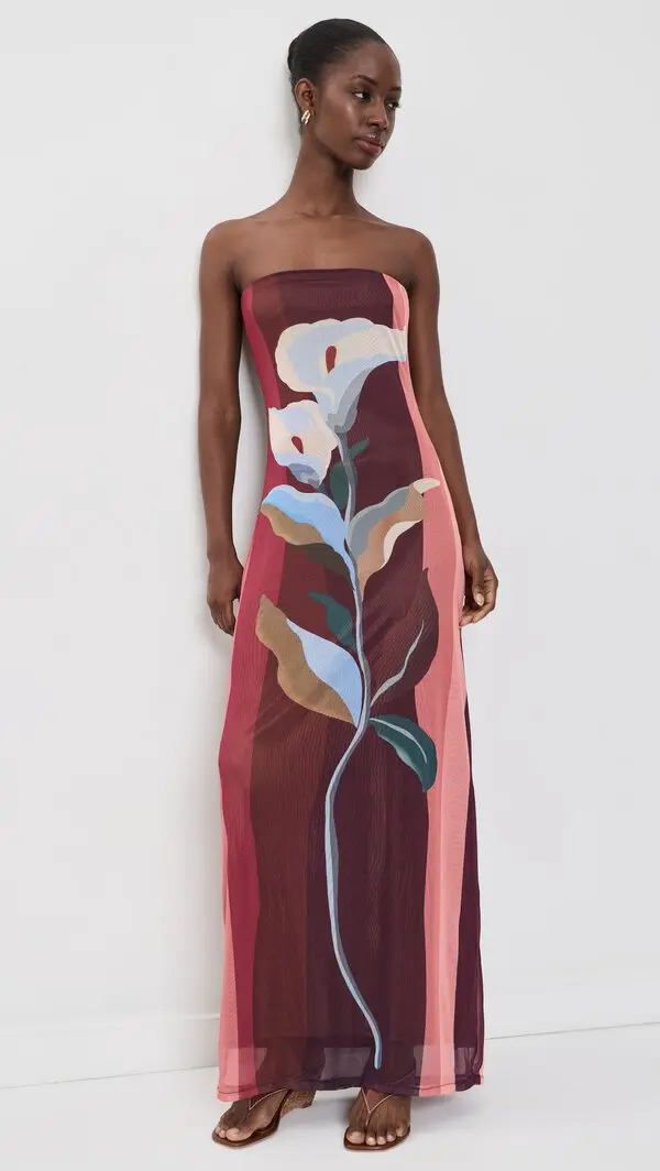 DRESS TO Brisa Strapless Maxi Dress