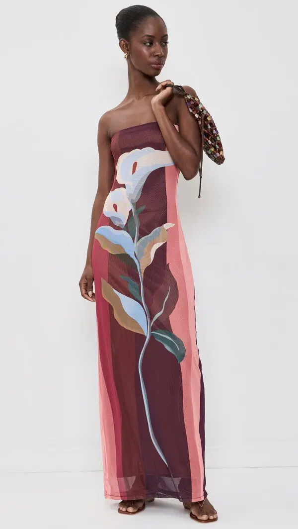 DRESS TO Brisa Strapless Maxi Dress