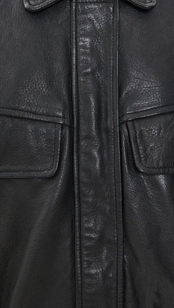 LAMARQUE Trevanna Leather Bomber Jacket