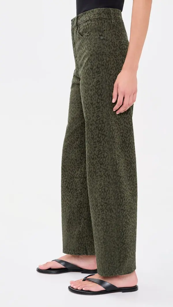 FRAME The Bow Crop Flocked Jeans