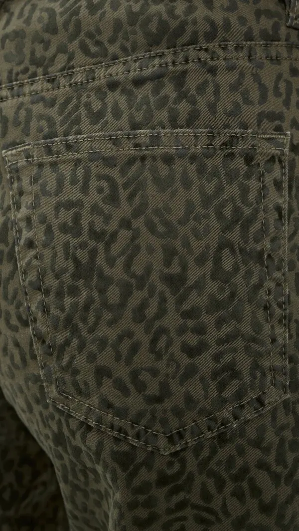 FRAME The Bow Crop Flocked Jeans