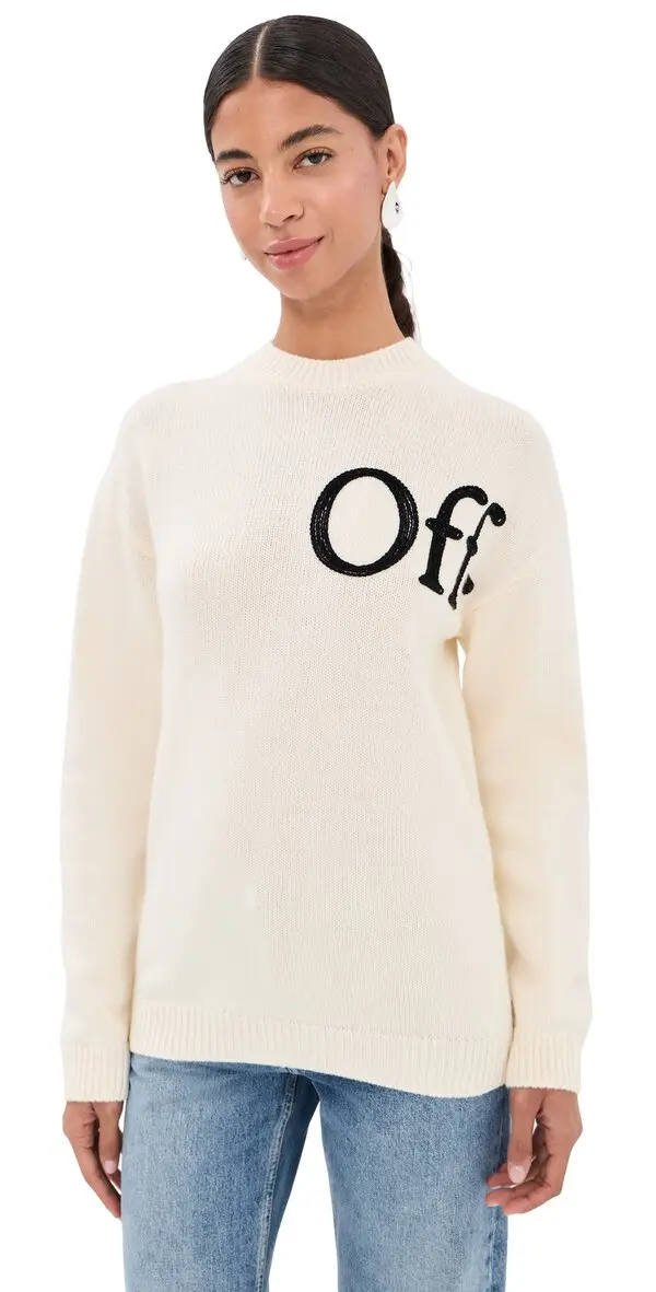 Off-White Bookish Shared Knit Crew Pullover