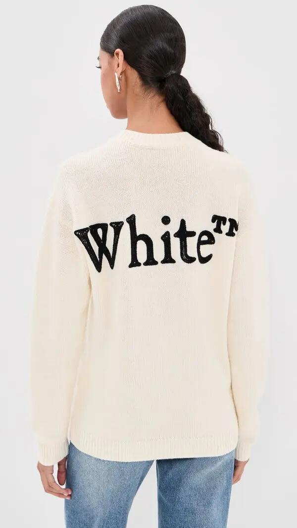 Off-White Bookish Shared Knit Crew Pullover
