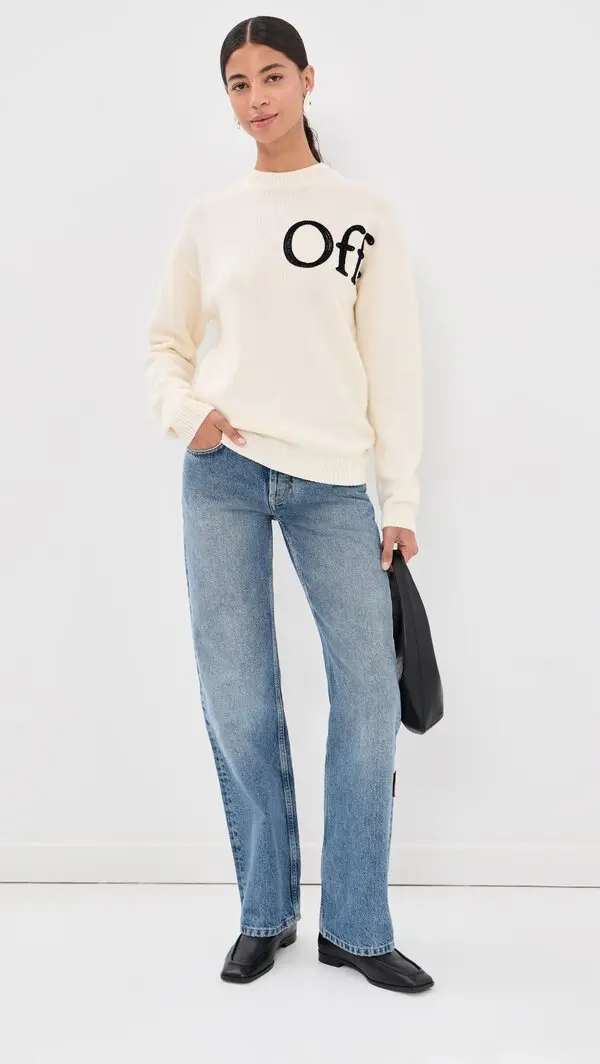 Off-White Bookish Shared Knit Crew Pullover