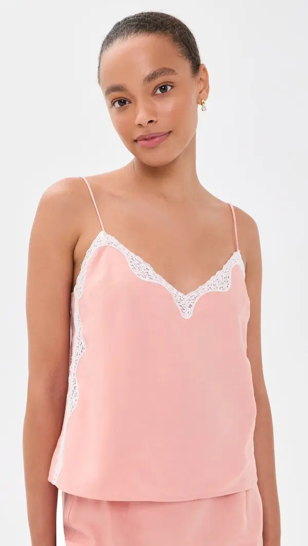 Posse Tabitha Cami With Lace Trim
