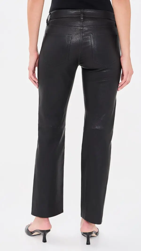 FRAME Leather Cigarette Pants