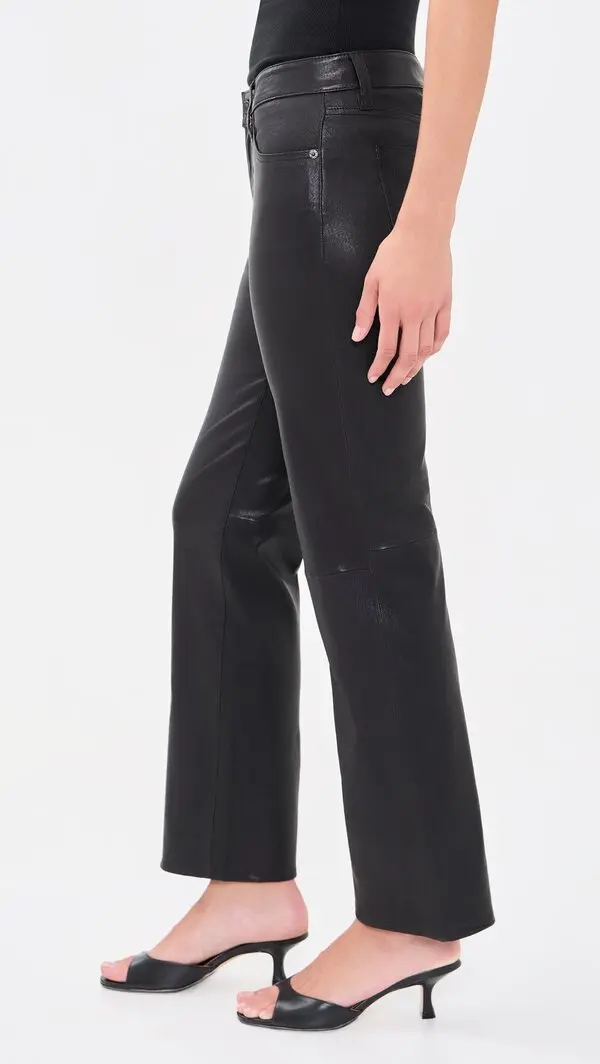 FRAME Leather Cigarette Pants