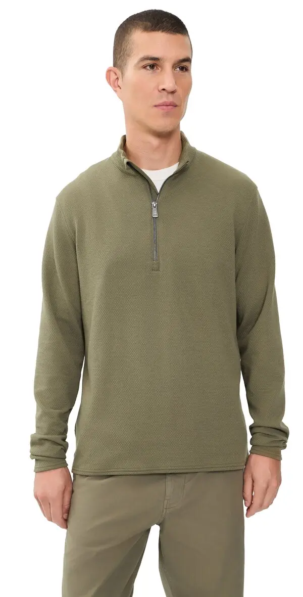 Greyson Troy Textured Fleece Quarter Zip