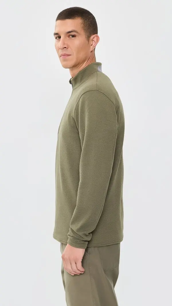 Greyson Troy Textured Fleece Quarter Zip