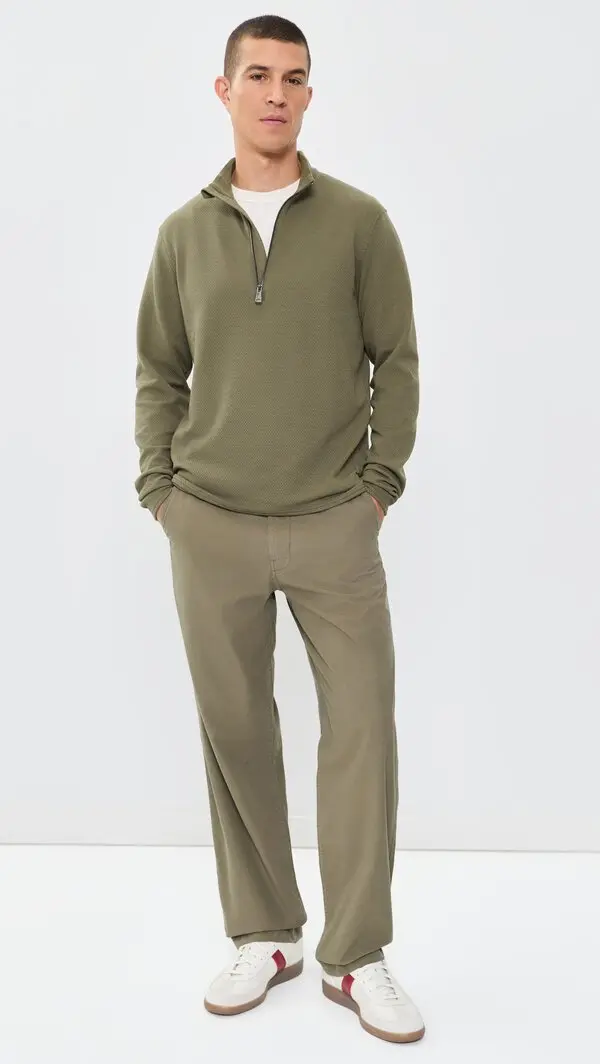 Greyson Troy Textured Fleece Quarter Zip