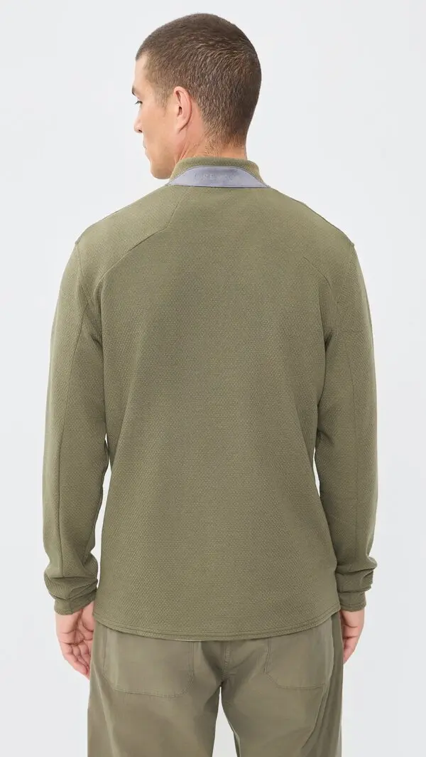 Greyson Textured Fleece Quarter Zip - Camp