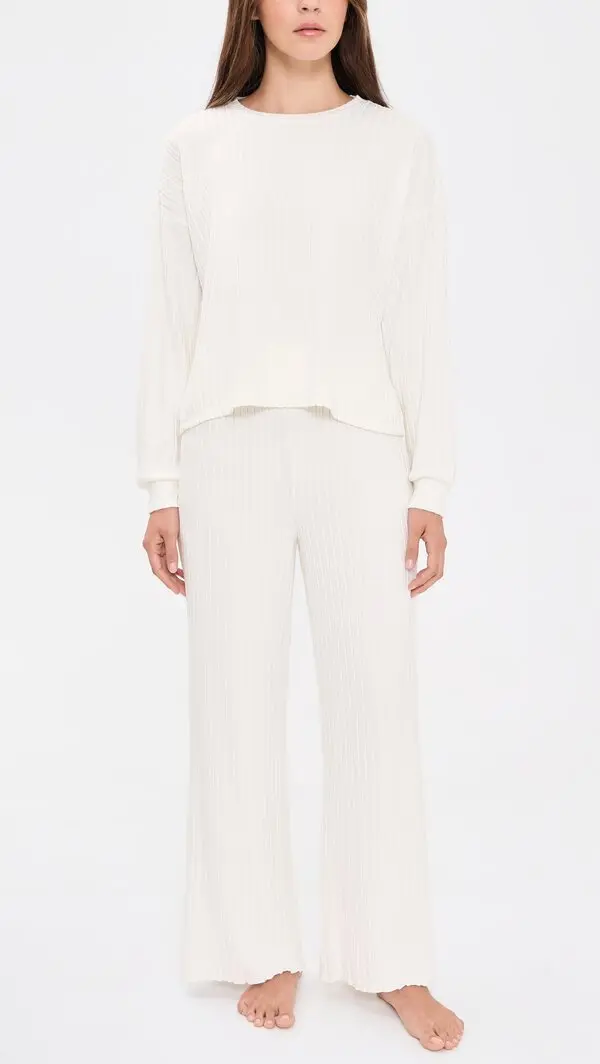 Z Supply Dawn Smocked Rib Pants