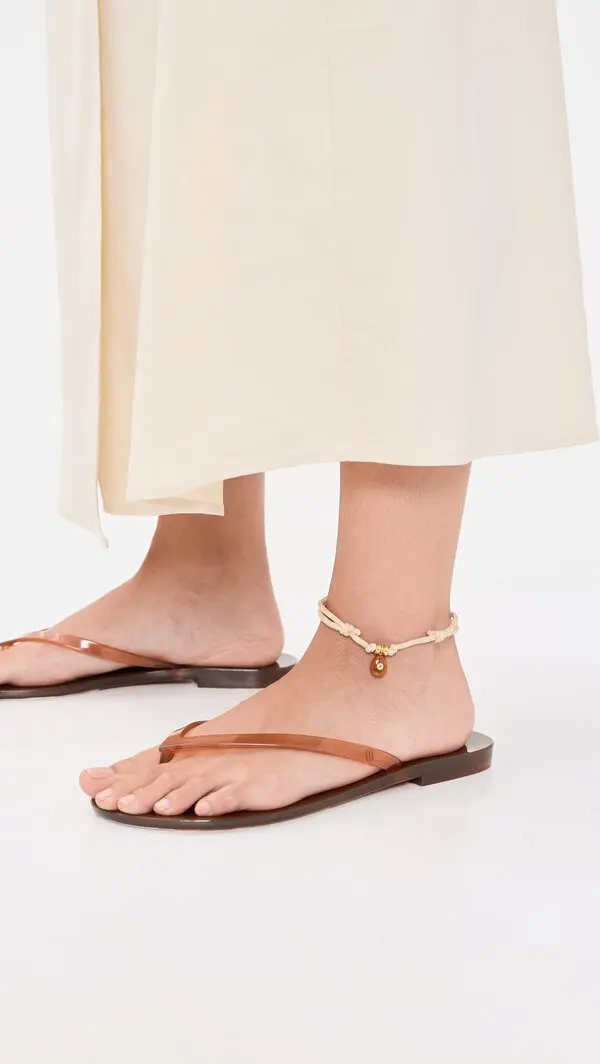 LACEY RYAN Cannes Anklet With White Topaz