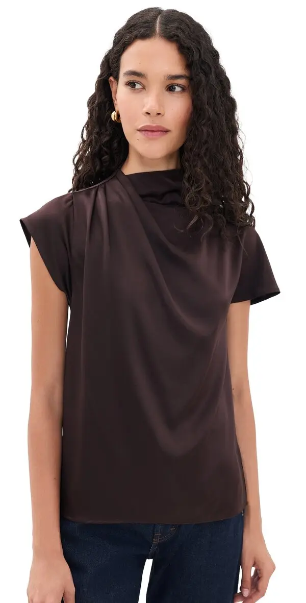 Staud Davina Silk Top