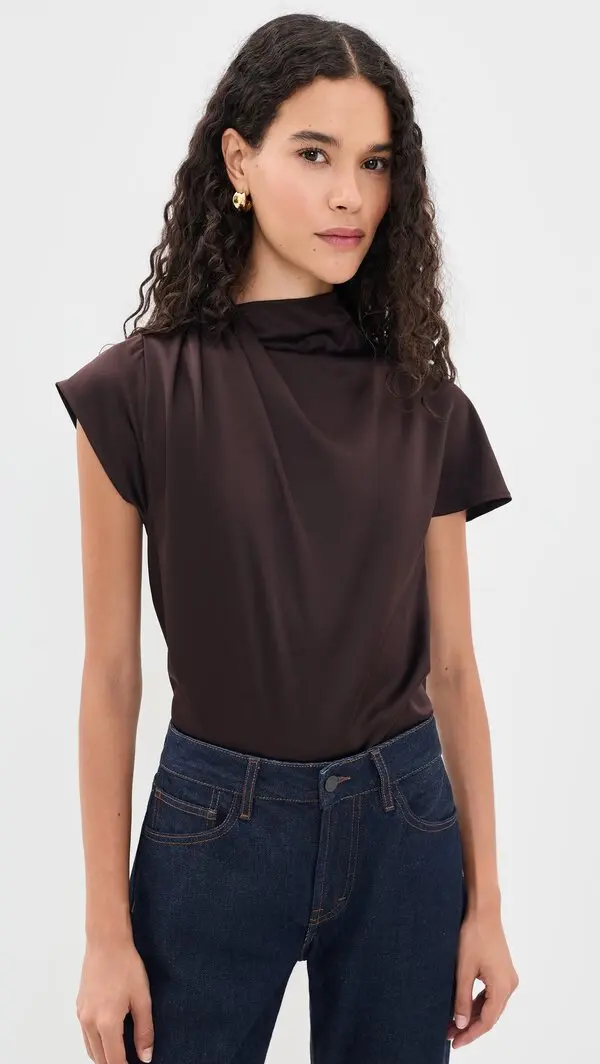 Staud Davina Silk Top