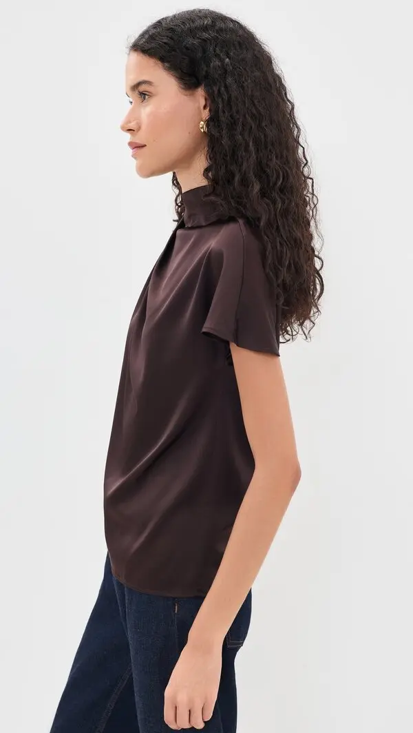 Staud Davina Silk Top