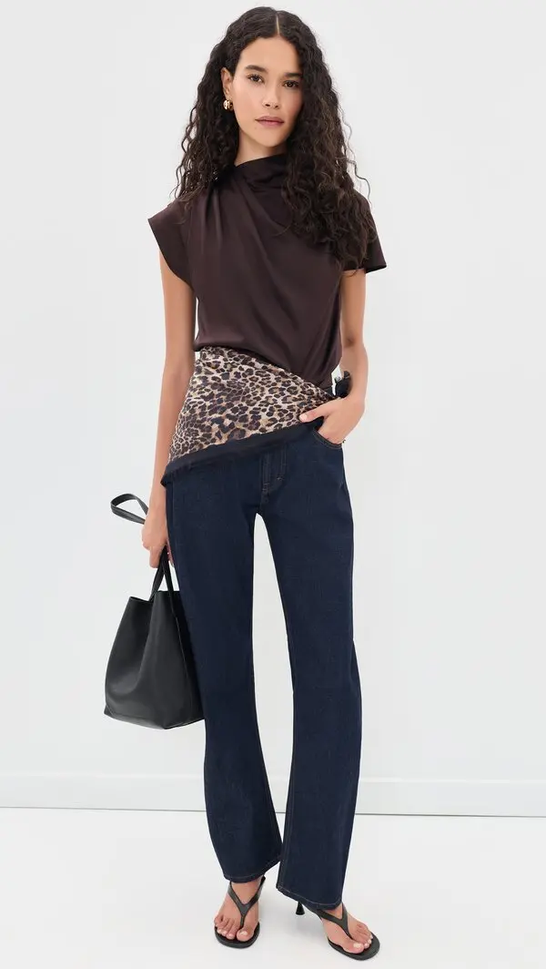 Staud Davina Silk Top