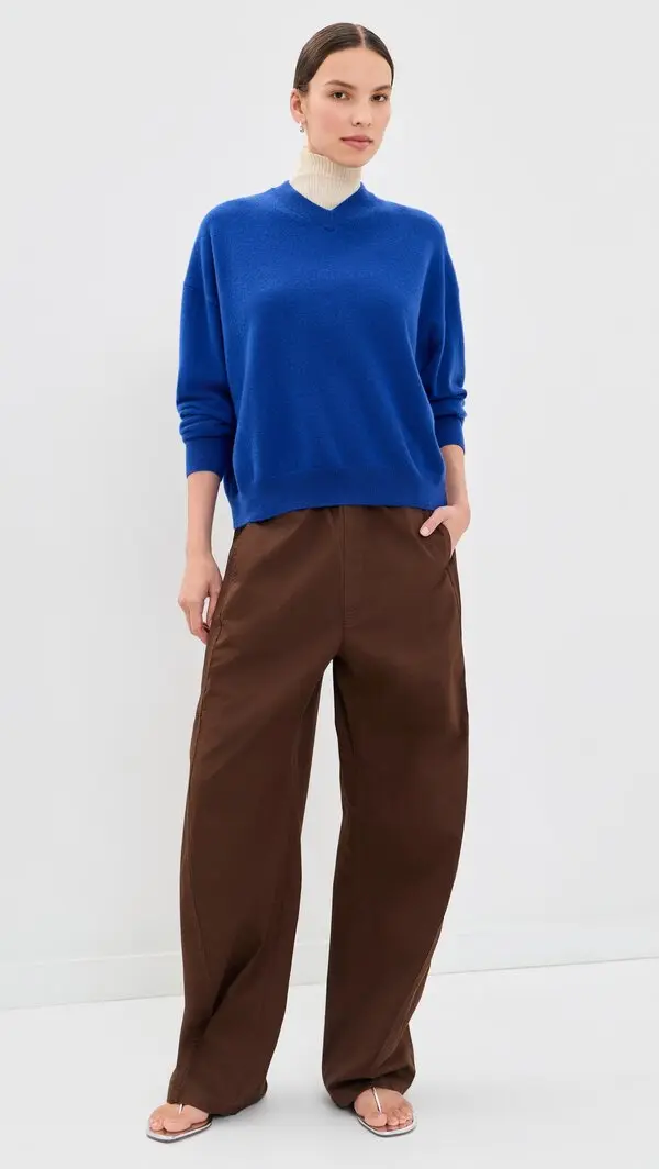 Staud Spencer Cashmere V-neck Sweater