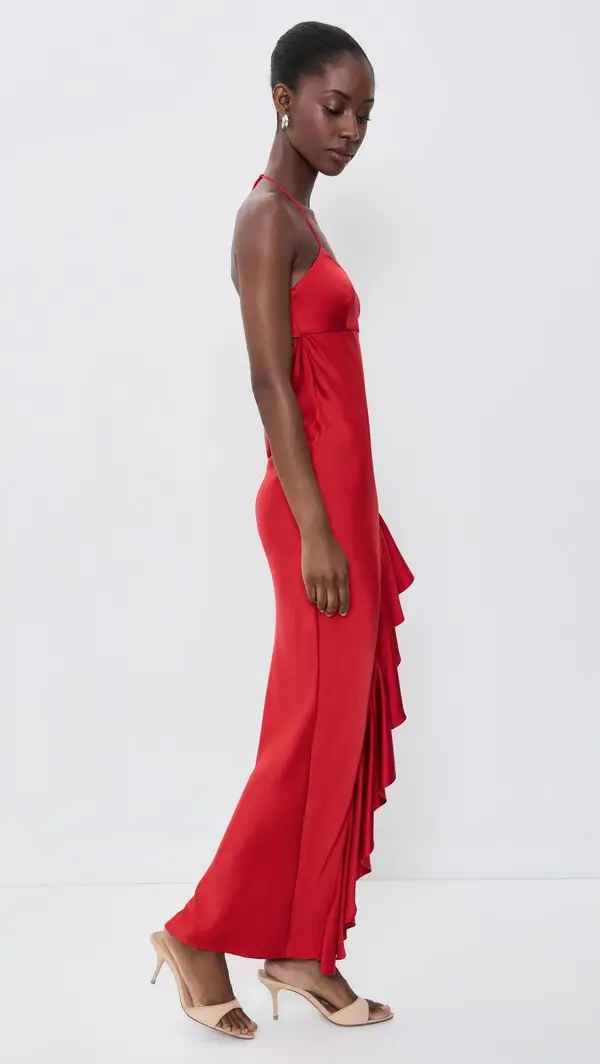 Alice + Olivia Palma Ruffle Slip Dress