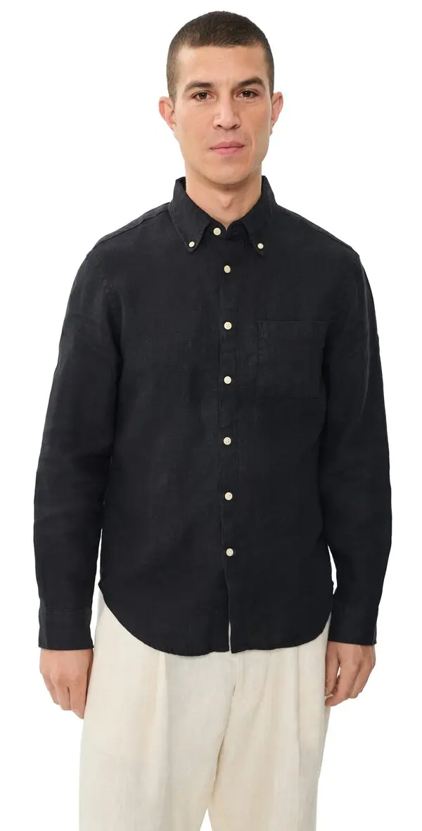 ALEX CRANE Linen Playa Button Down Shirt