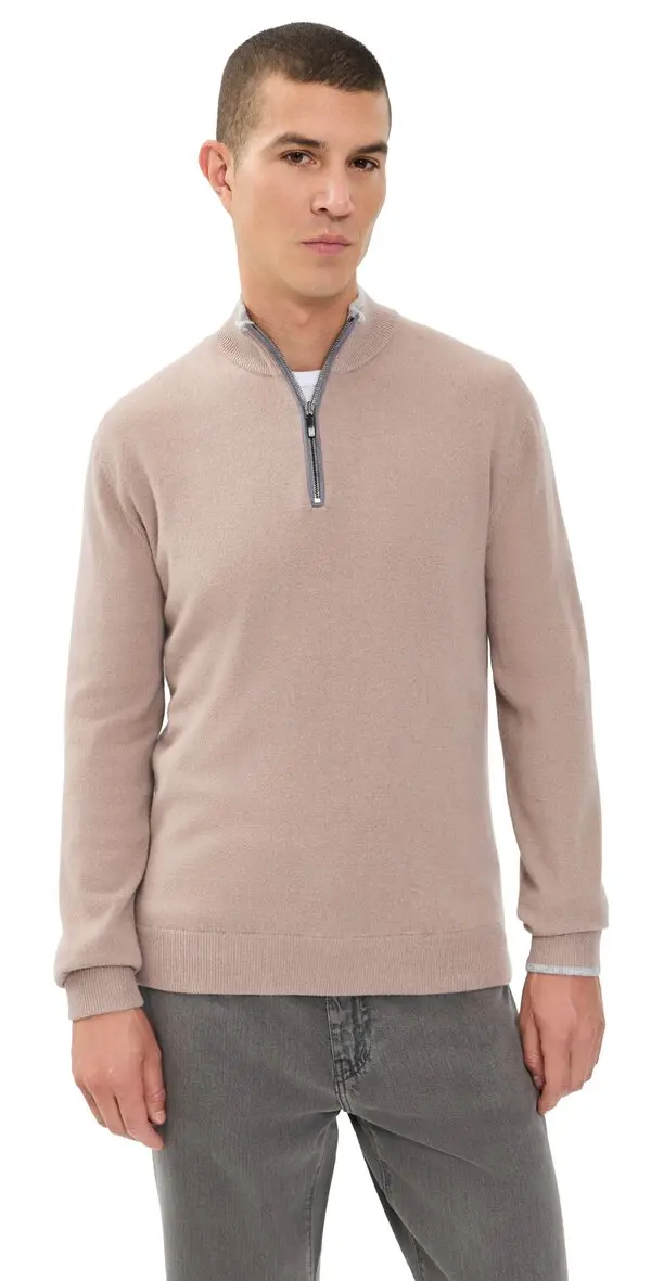 Greyson Sebonack Quarter Zip Sweater