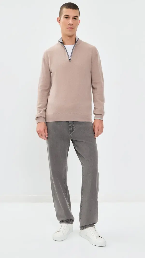 Greyson Sebonack Quarter Zip Sweater