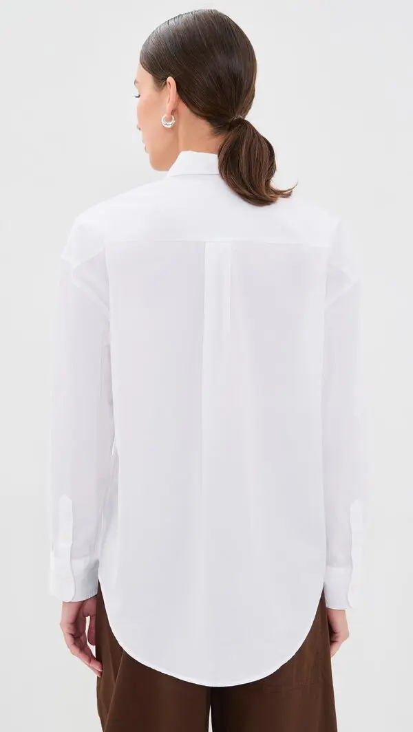 Faherty Brand Coastal Poplin Oversized Shirt