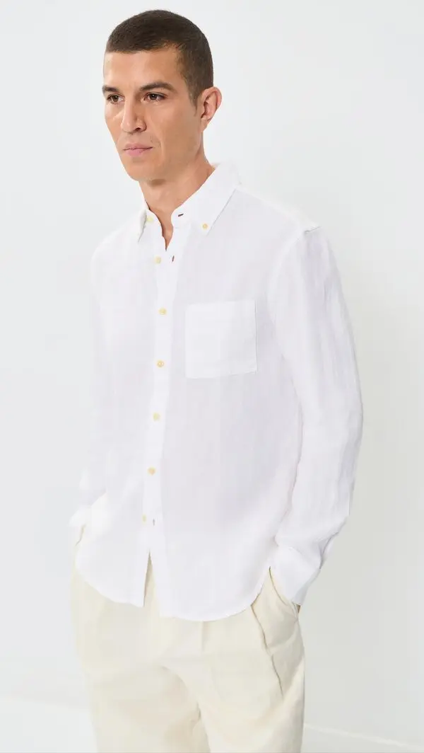 ALEX CRANE Linen Playa Button Down Shirt