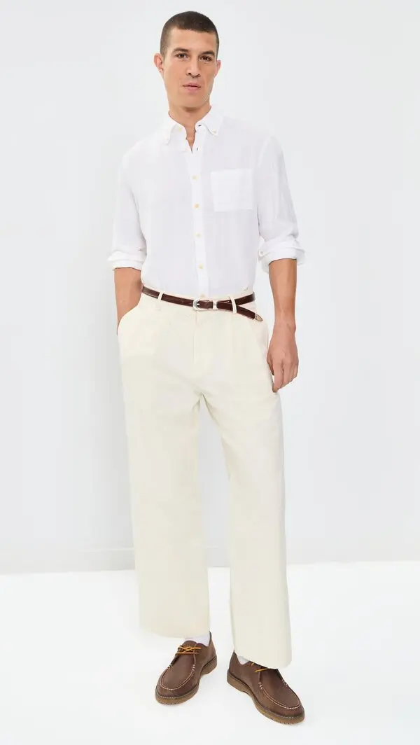 ALEX CRANE Linen Playa Button Down Shirt