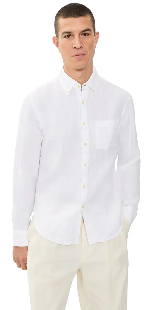 ALEX CRANE Linen Playa Button Down Shirt