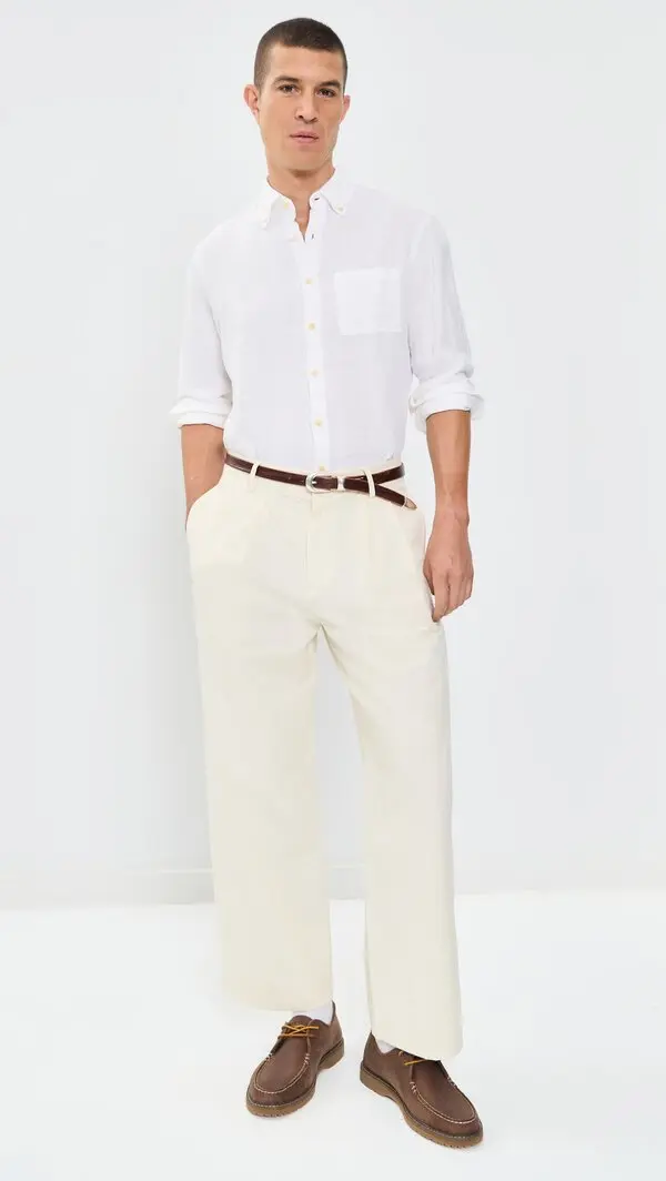 ALEX CRANE Linen Playa Button Down Shirt