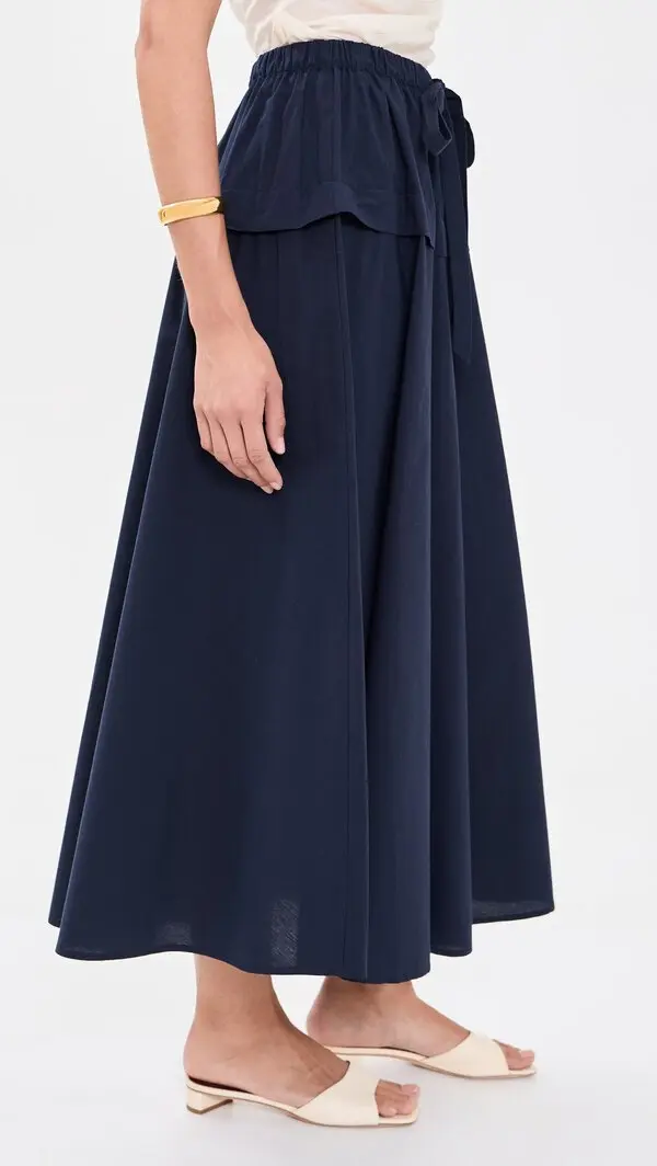 Polo Ralph Lauren Cotton Canvas Midi Skirt