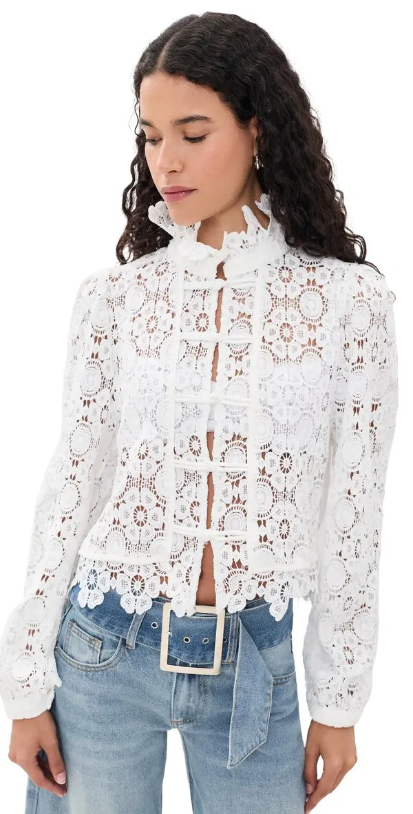 Lioness Overtime Blouse - Porcelain