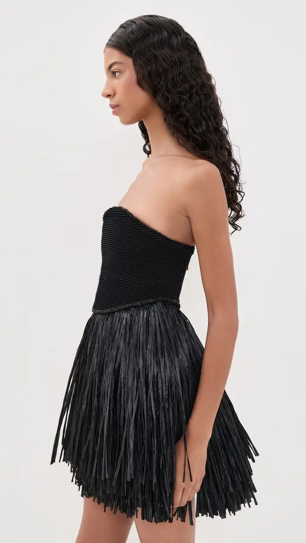Aje Florentia Raffia Mini Dress